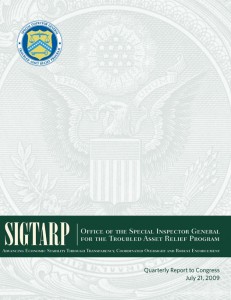 SIGTARP Quarterly Report | Public Intelligence