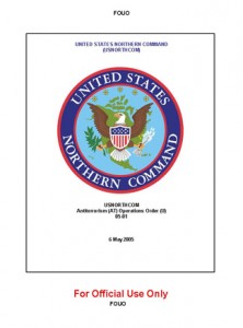 USNORTHCOM Antiterrorism (AT) Operations Order (U) 05-01 | Public Intelligence