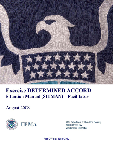 Exercise DETERMINED ACCORD Situation Manual (SITMAN) | Public Intelligence