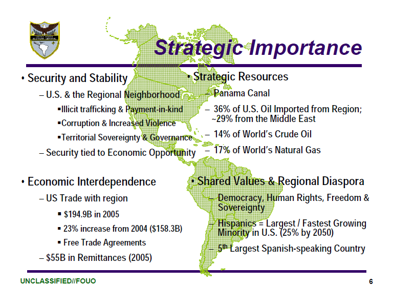 U.S. Southern Command Mission and RC Role | Public Intelligence