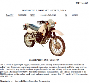 USMC Motor Transport Equipment Technical Specifications | Public ...