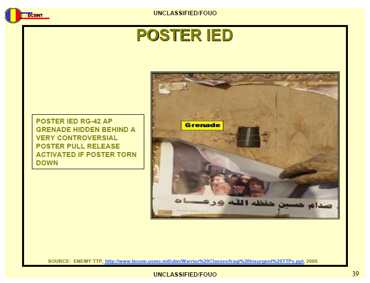 TRADOC DCSINT Handbook 4 Improvised Explosive Devices (IEDS) | Public ...