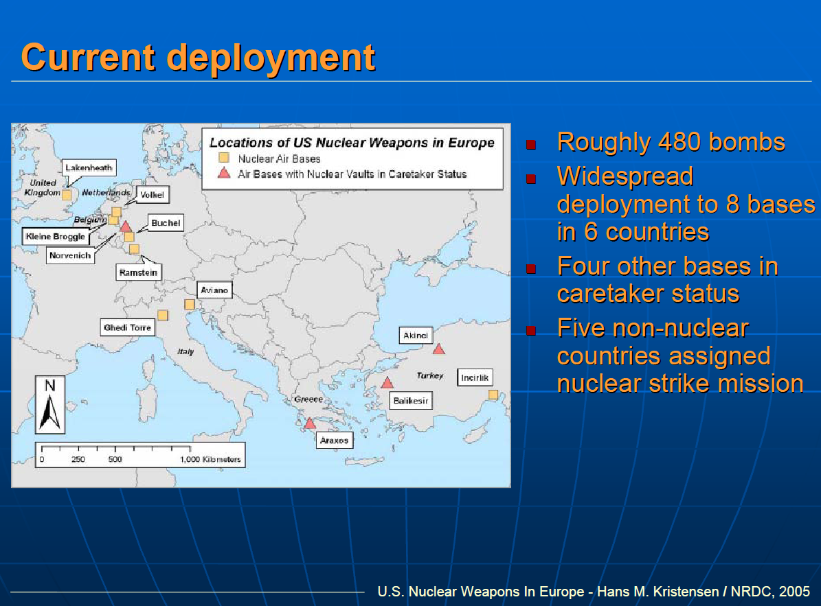 U.S. Nuclear Weapons in Europe | Public Intelligence