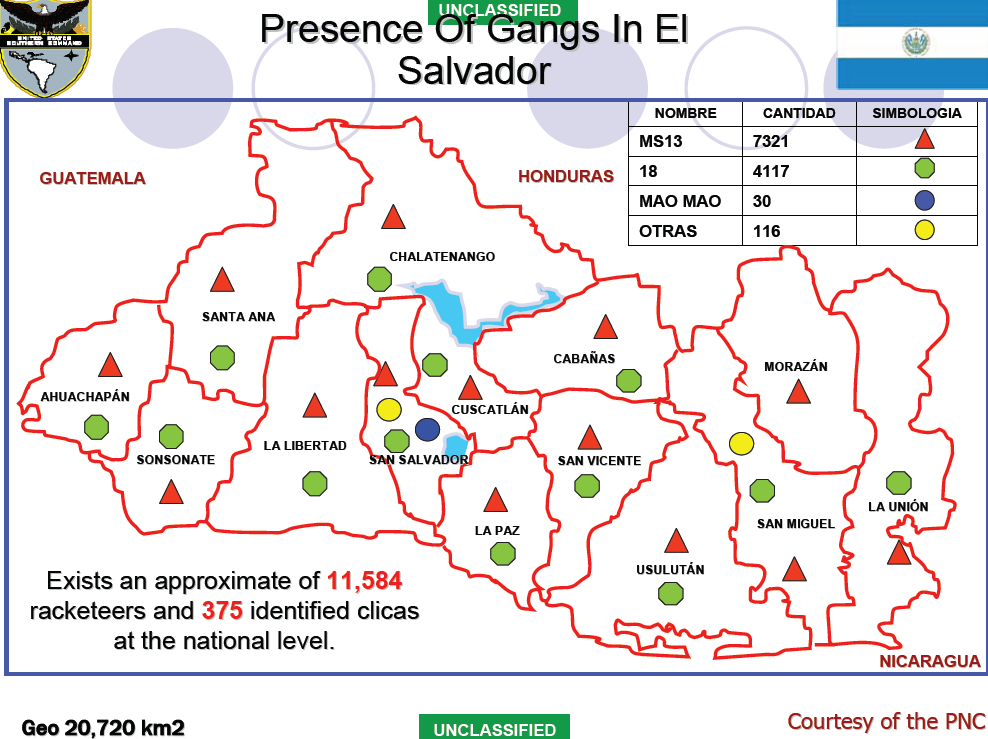 USSOUTHCOM El Salvador Gangs Presentation | Public Intelligence