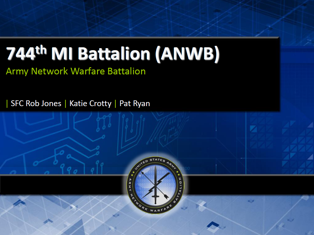 U.S. Army Network Warfare Battalion Recruitment Brief | Public Intelligence