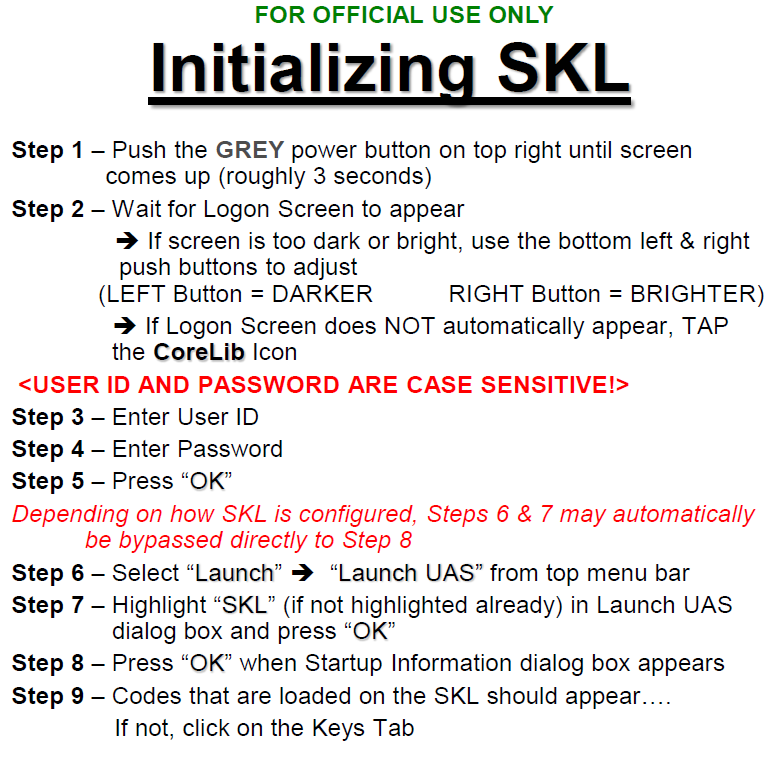U.S. Air Force SKL (Simple Key Loader) Instruction Guide | Public Intelligence