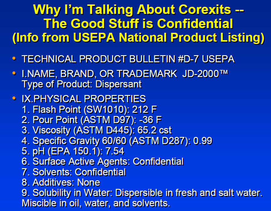 ExxonMobil Brief: Dispersants, Corexit in Oil Spill Response | Public ...