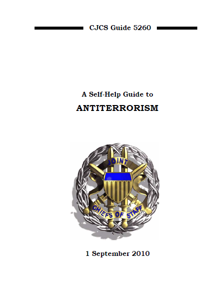 CJCS Military Family “Self-Help Guide” to Antiterrorism | Public ...