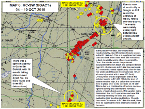 (U//FOUO) ISAF Regional Command SIGACTs Maps October 4-10, 2010 ...