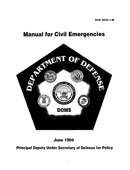 DoD Manual for Civil Emergencies | Public Intelligence