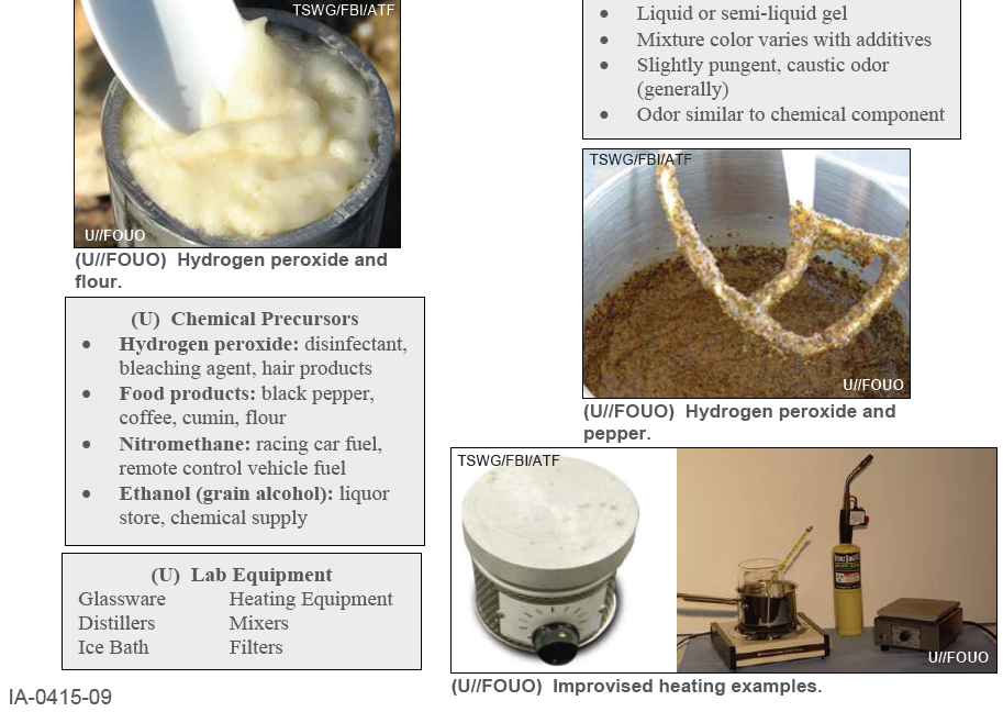 (U//FOUO) DHS Hydrogen Peroxide Food Bomb Warning | Public Intelligence