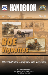 (U//FOUO) U.S. Army Rules of Engagement Vignettes Handbook | Public ...