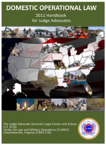 Domestic Operational Law Handbook for Judge Advocates 2011 | Public ...