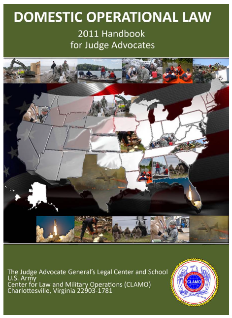 Domestic Operational Law Handbook for Judge Advocates 2011 | Public ...