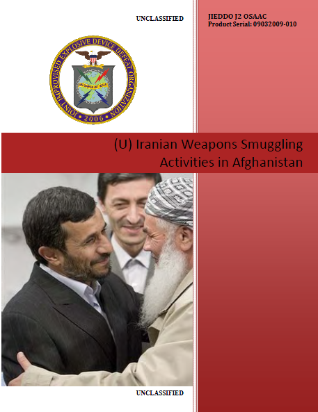 JIEDDO Report: Iranian Weapons Smuggling Activities in Afghanistan ...