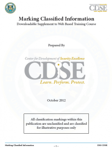 Defense Security Service Guide to Marking Classified Information ...