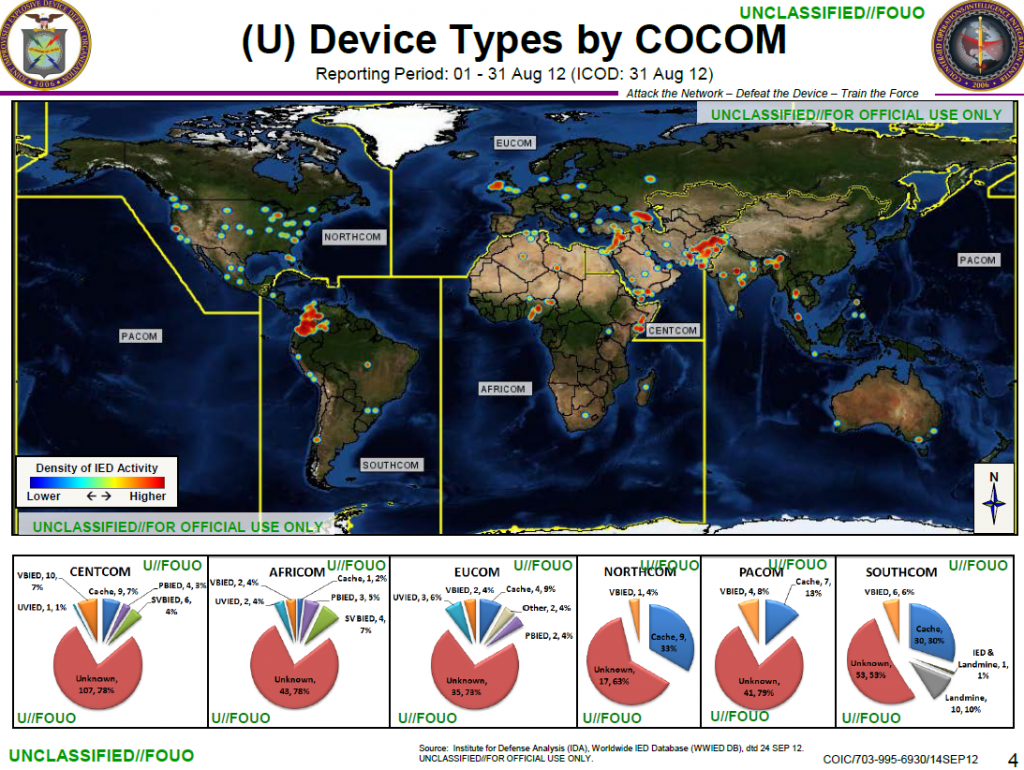 (U//FOUO) JIEDDO Global IED Monthly Summary Report August 2012 | Public ...