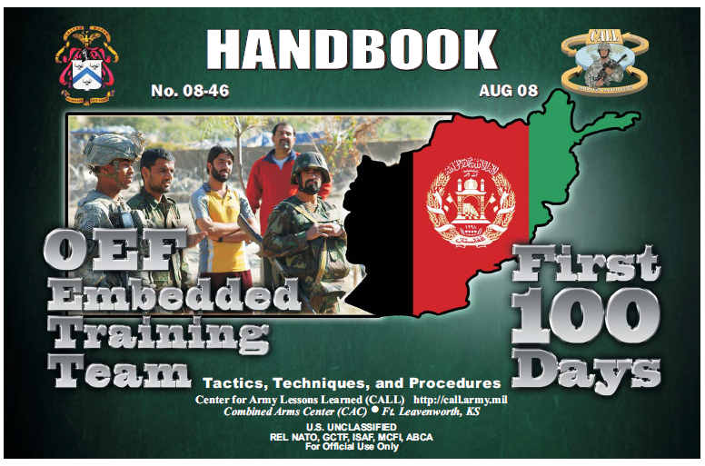 (U//FOUO) U.S. Army Operation Enduring Freedom Embedded Training Team ...
