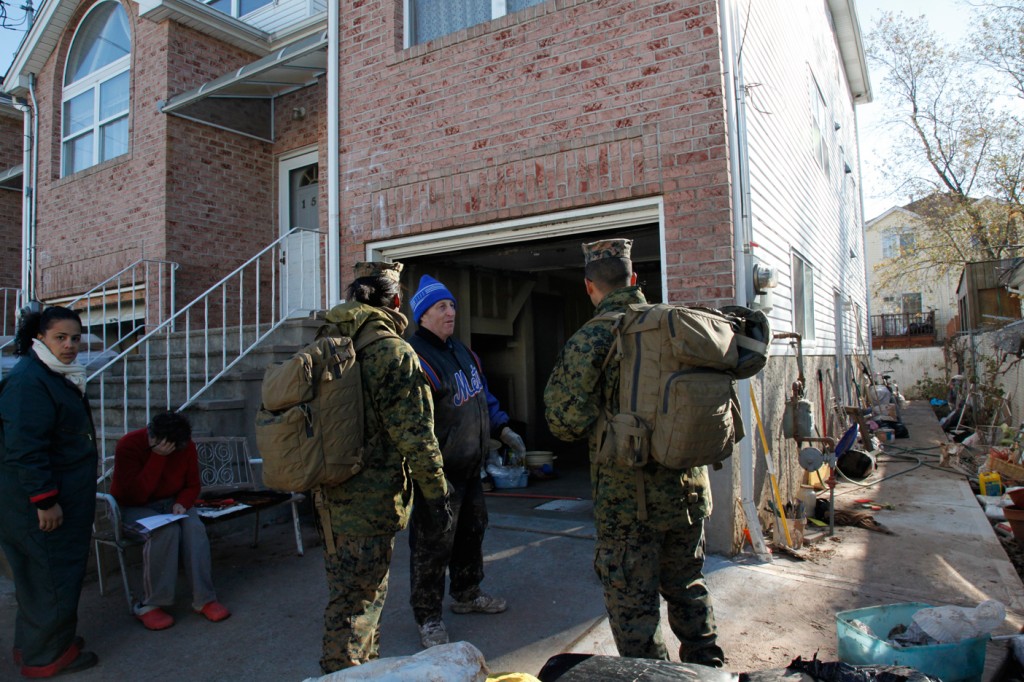 Hurricane Sandy National Guard/Marine Corps Door to Door Search and ...