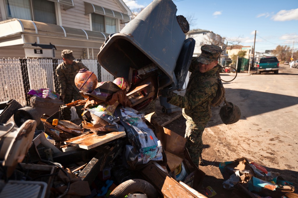 Hurricane Sandy National Guard/Marine Corps Door to Door Search and ...