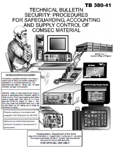 (U//FOUO) U.S. Army Security Procedures for Safeguarding COMSEC ...