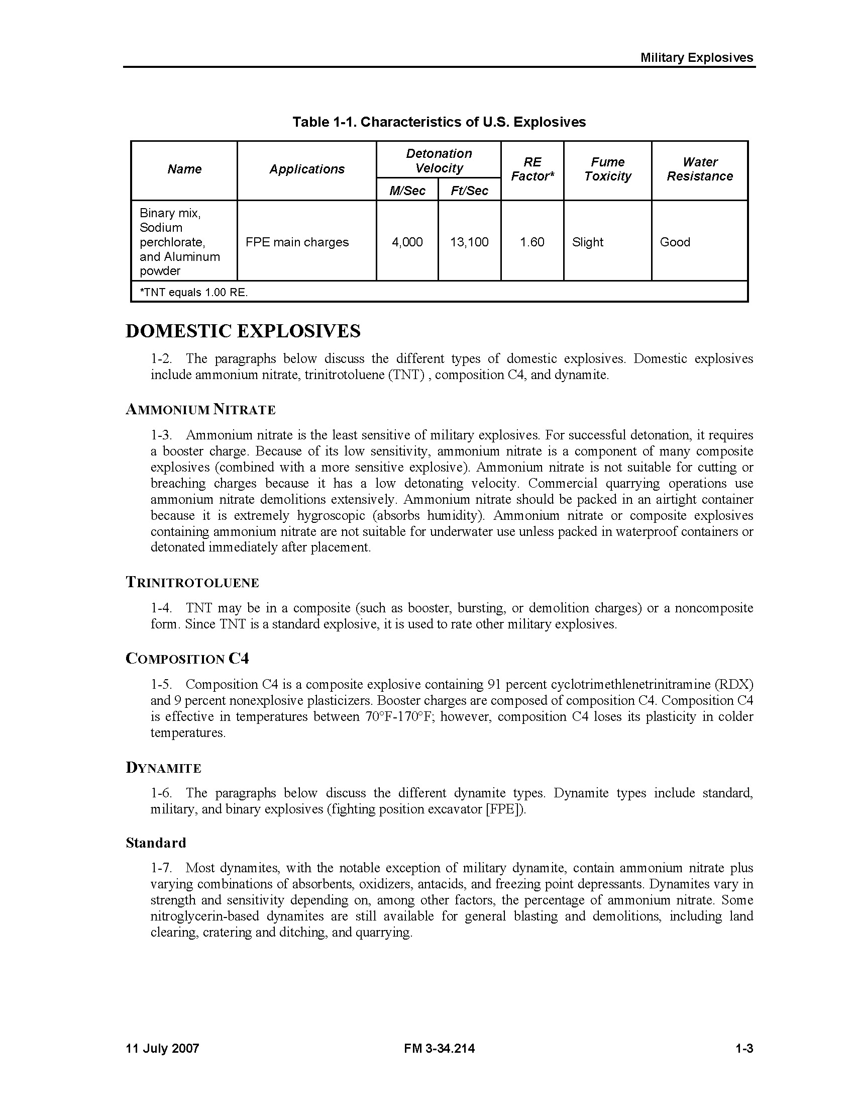 Restricted U.S. Army Explosives and Demolitions Manual | Public ...
