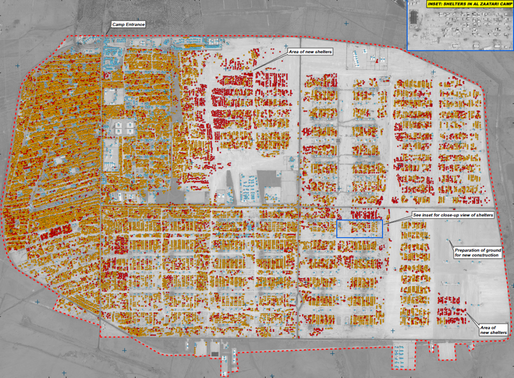 Al-Zaatari Syrian Refugee Camp Expansion Satellite Photos | Public ...
