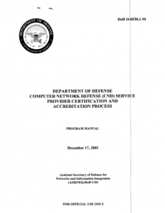 (U//FOUO) DoD Manual: Computer Network Defense (CND) Service Provider ...
