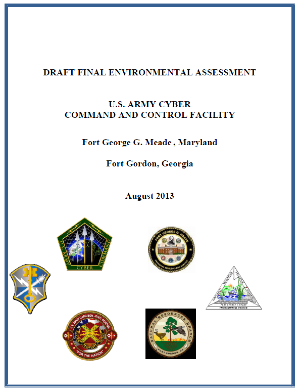 U.S. Army Cyber Command and Control Facility Environmental Assessment ...