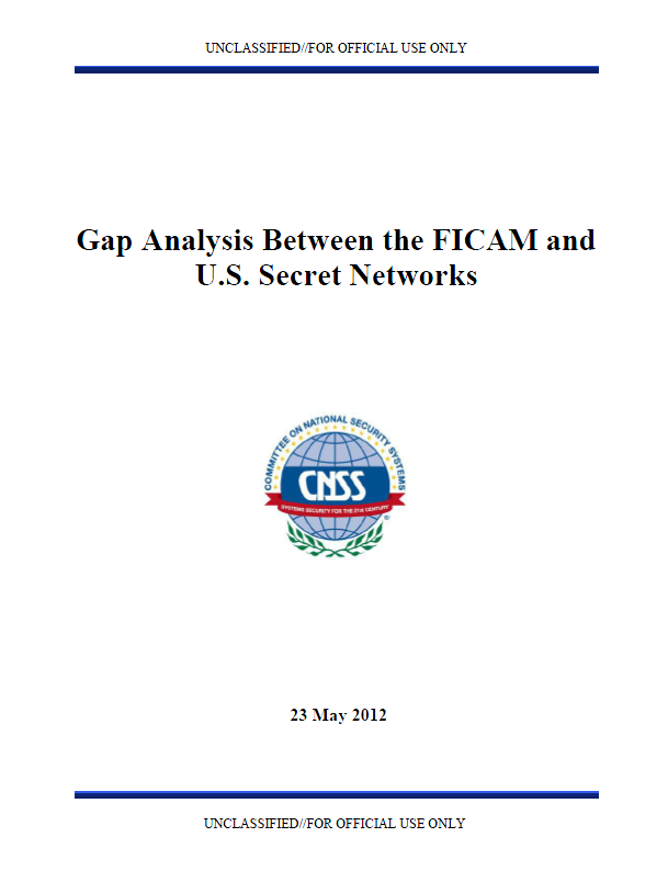 (U//FOUO) Committee on National Security Systems Gap Analysis Between ...
