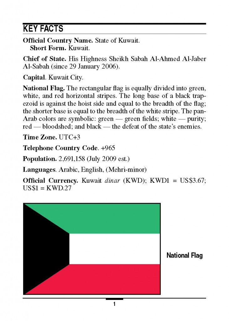 Marine Corps Intelligence Activity Kuwait Country Handbook | Public ...