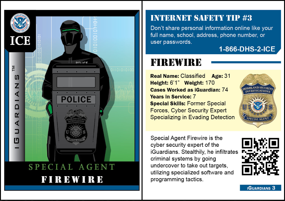 Immigration and Customs Enforcement iGuardians Trading Card Series ...