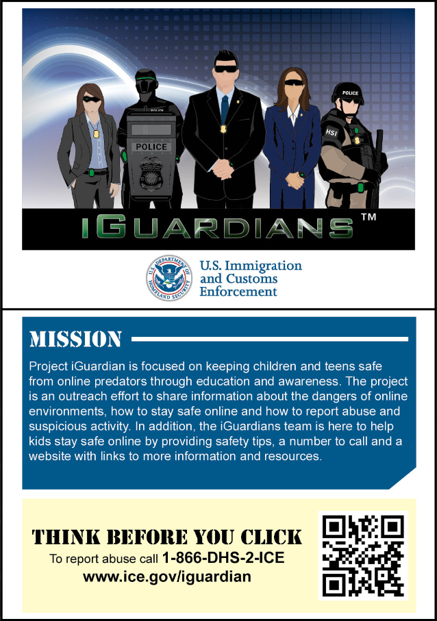 Immigration and Customs Enforcement iGuardians Trading Card Series ...
