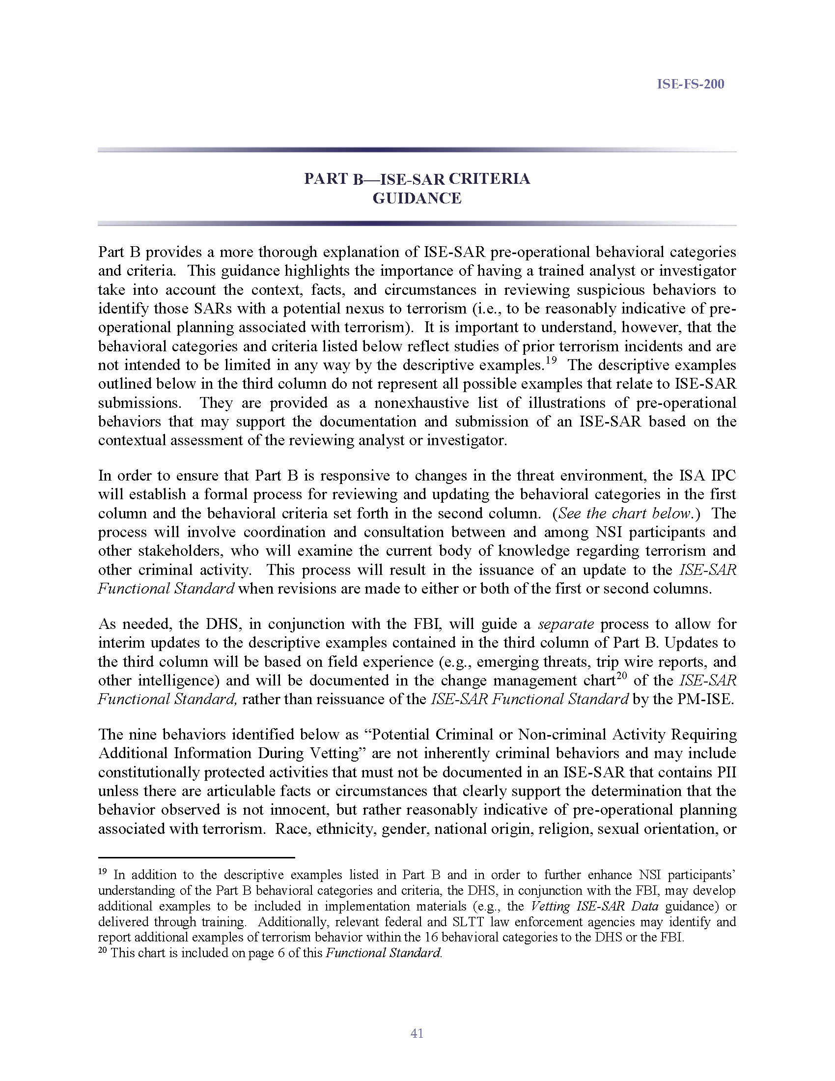 Information Sharing Environment (ISE) Functional Standard for ...