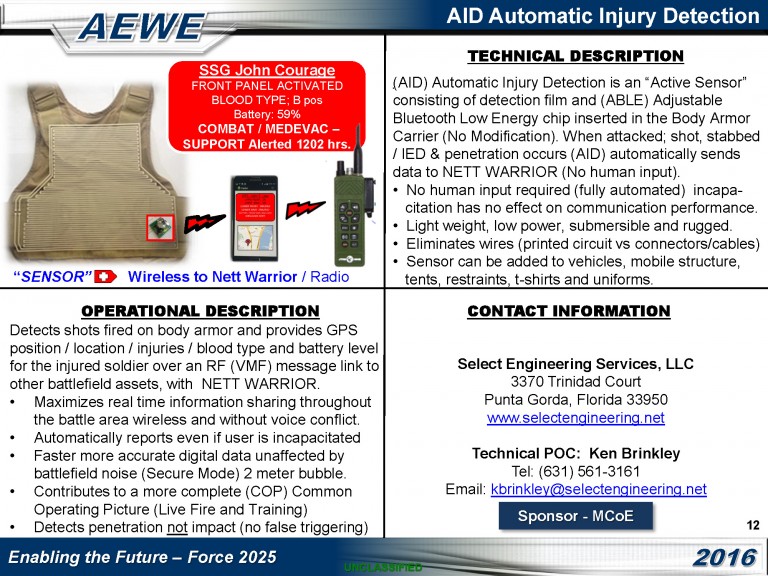 U.S. Army Expeditionary Warrior Experiments (AEWE) Systems Book 2016 ...