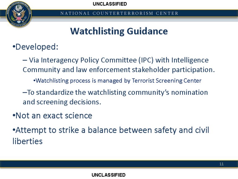 NCTC Terrorist Identities Datamart Environment (TIDE) Watchlisting ...