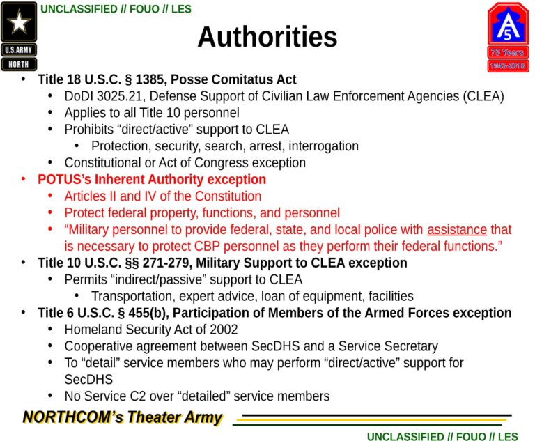 (U//FOUO) U.S. Army North Operation Faithful Patriot Presentation ...